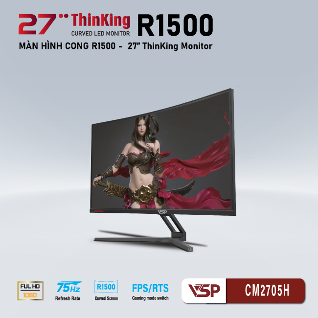 Màn hình cong VSP Thinking monitor 27inch CM2705H