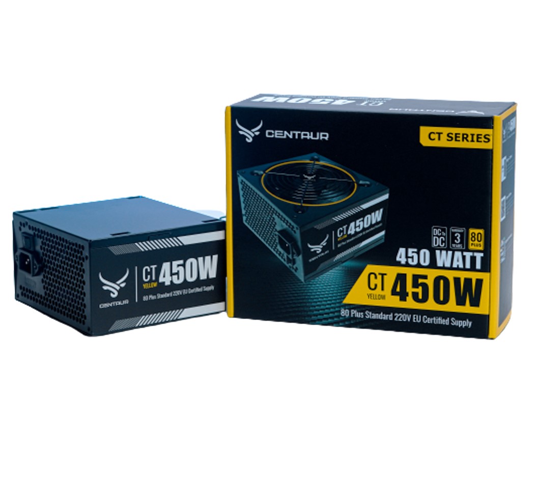 Nguồn Centaur CT450W Yellow 80 Plus