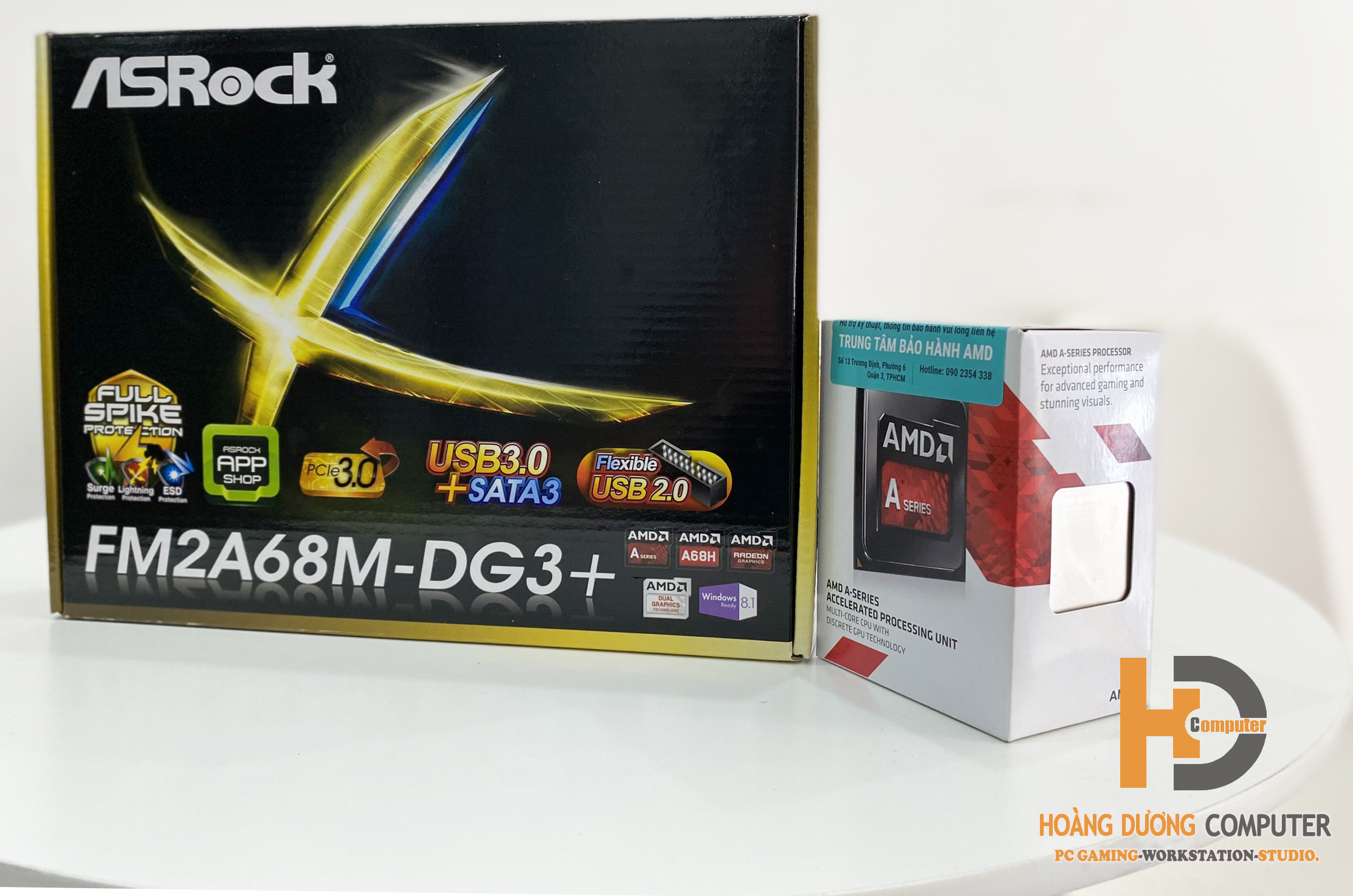 Combo Main + CPU AMD 7680 (4C/4T)