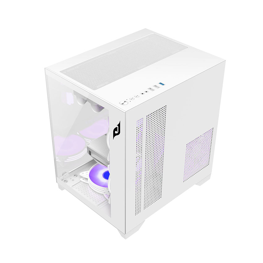 Vỏ Case EDRA ECS1503 White (mATX/Màu Trắng)