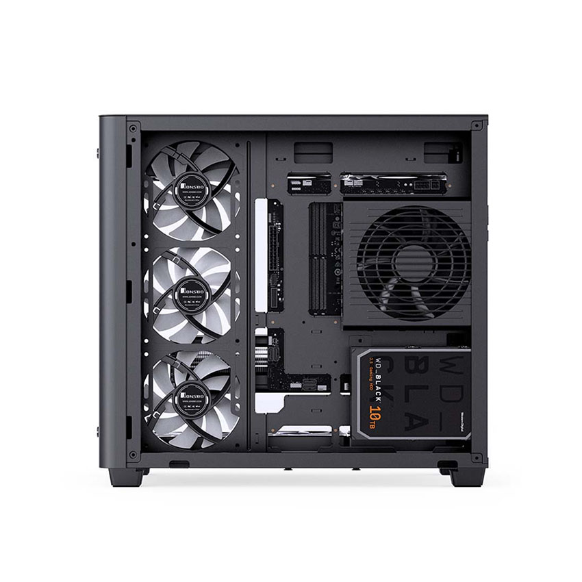 Vỏ case Jonsbo TK-3 Black (ATX/Mid Tower/Màu Đen/Kính Cong)