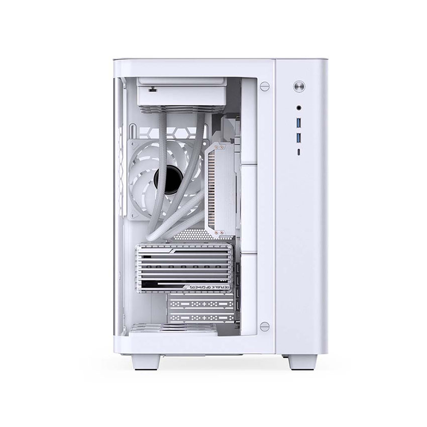 Vỏ case Jonsbo TK-3 White (ATX/Mid Tower/Màu Trắng/Kính Cong)