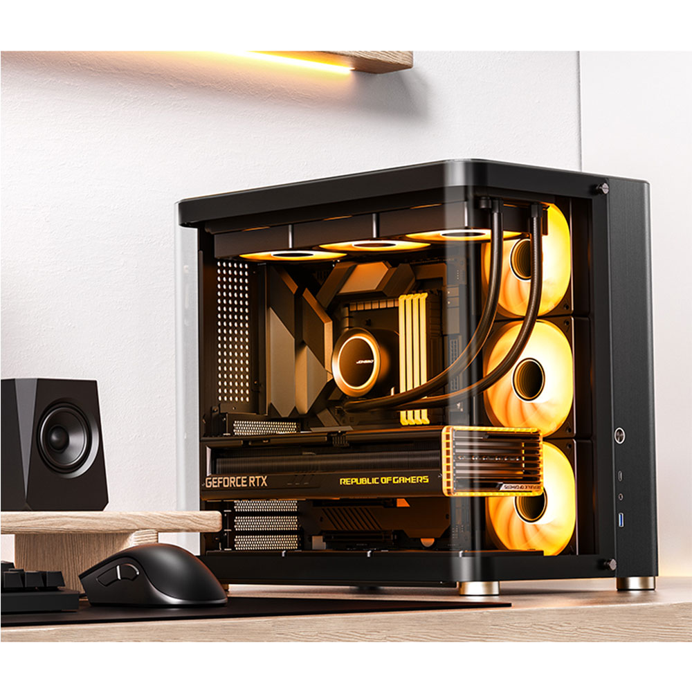 Vỏ case Jonsbo TK-2 Black (ATX/Mid Tower/Màu Đen)
