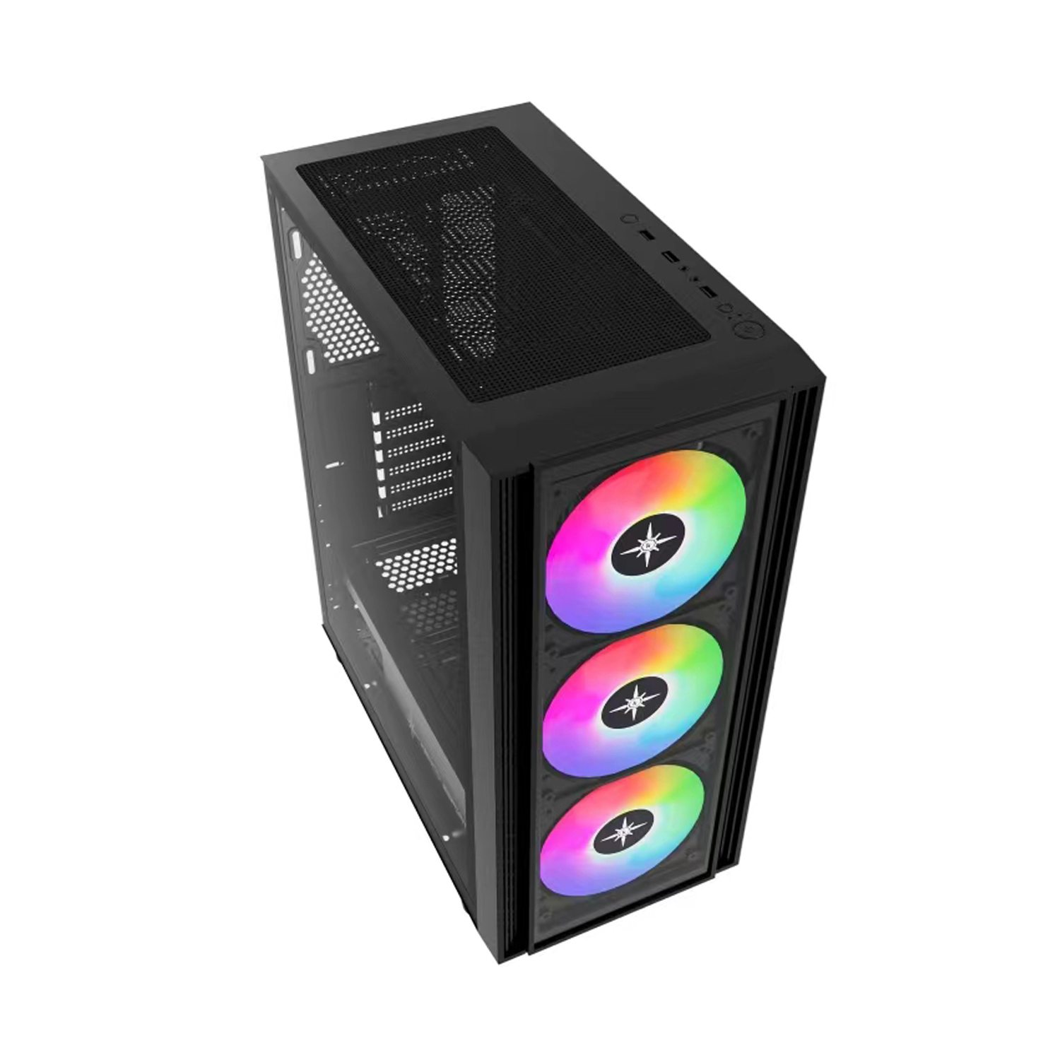 Vỏ Case KENOO ESPORT EK700 (E-ATX/Mid Tower/3 Fan/Đen)