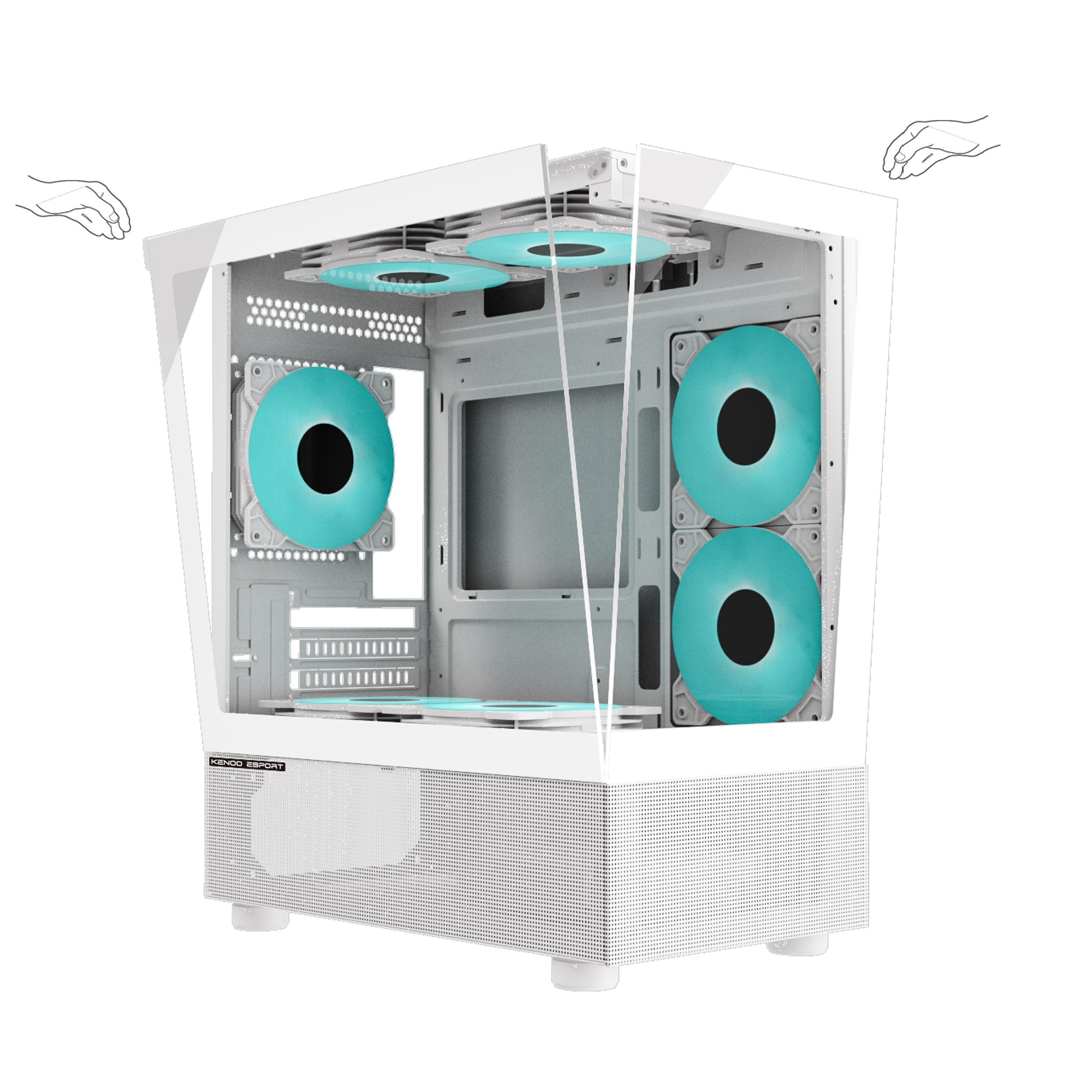 Vỏ Case KENOO ESPORT MK200 White