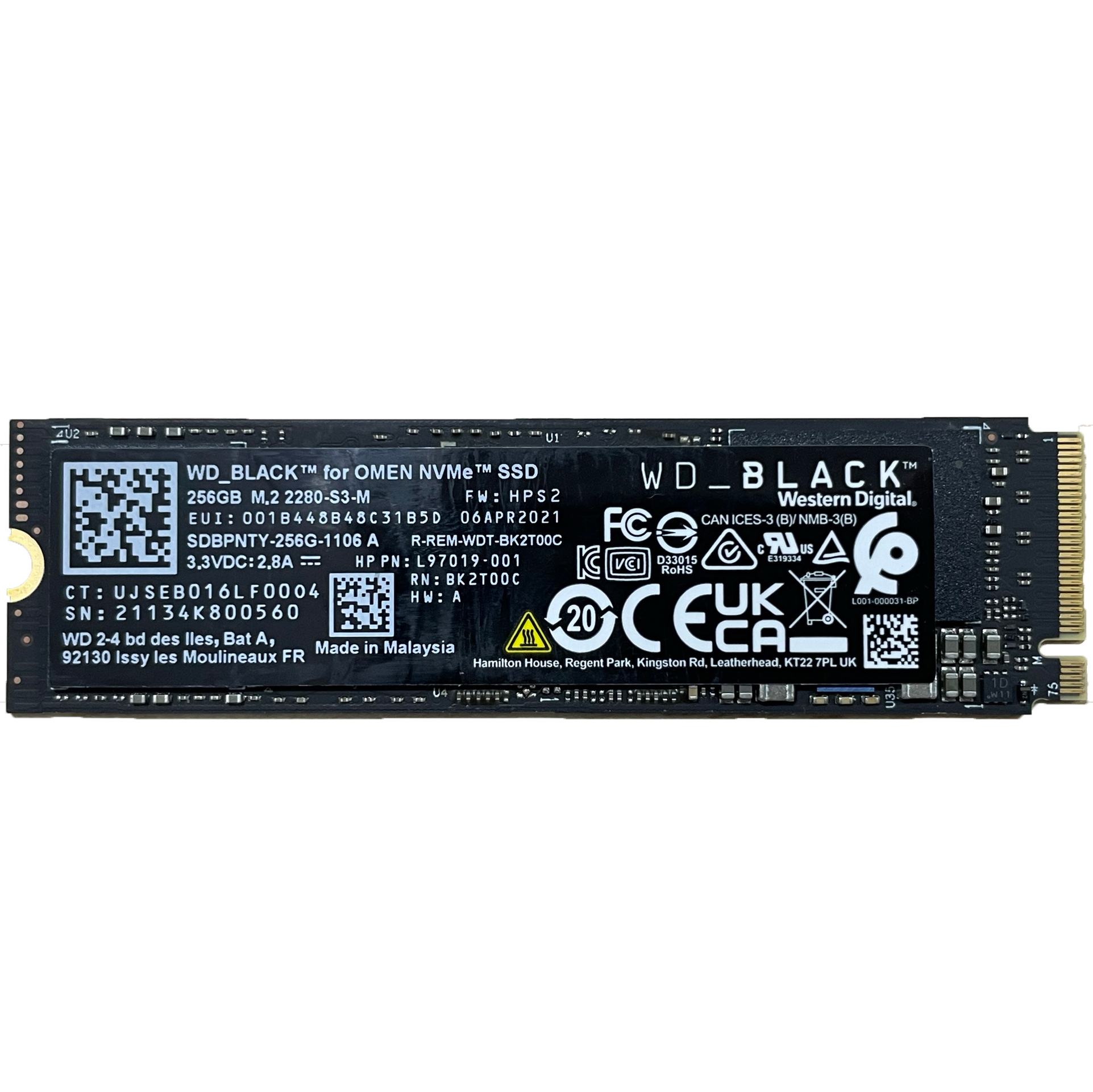 Ổ cứng SSD WD SN730 256GB PCIe M2 NVMe